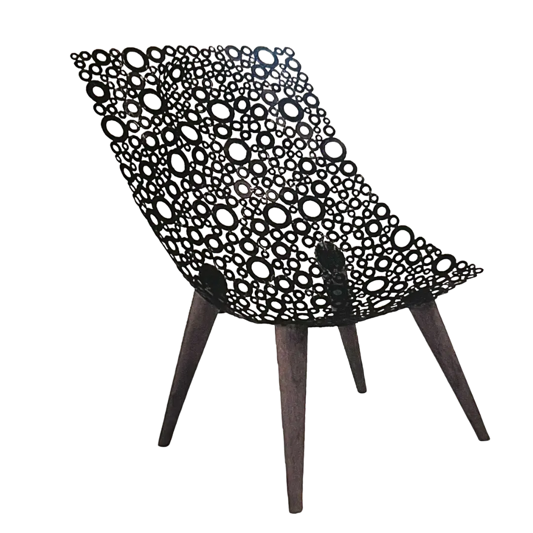 O2 Easy Chair with Wooden Legs - Ann Pamintuan